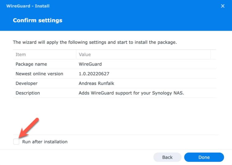 Using Wireguard with your Synology Docker Containers