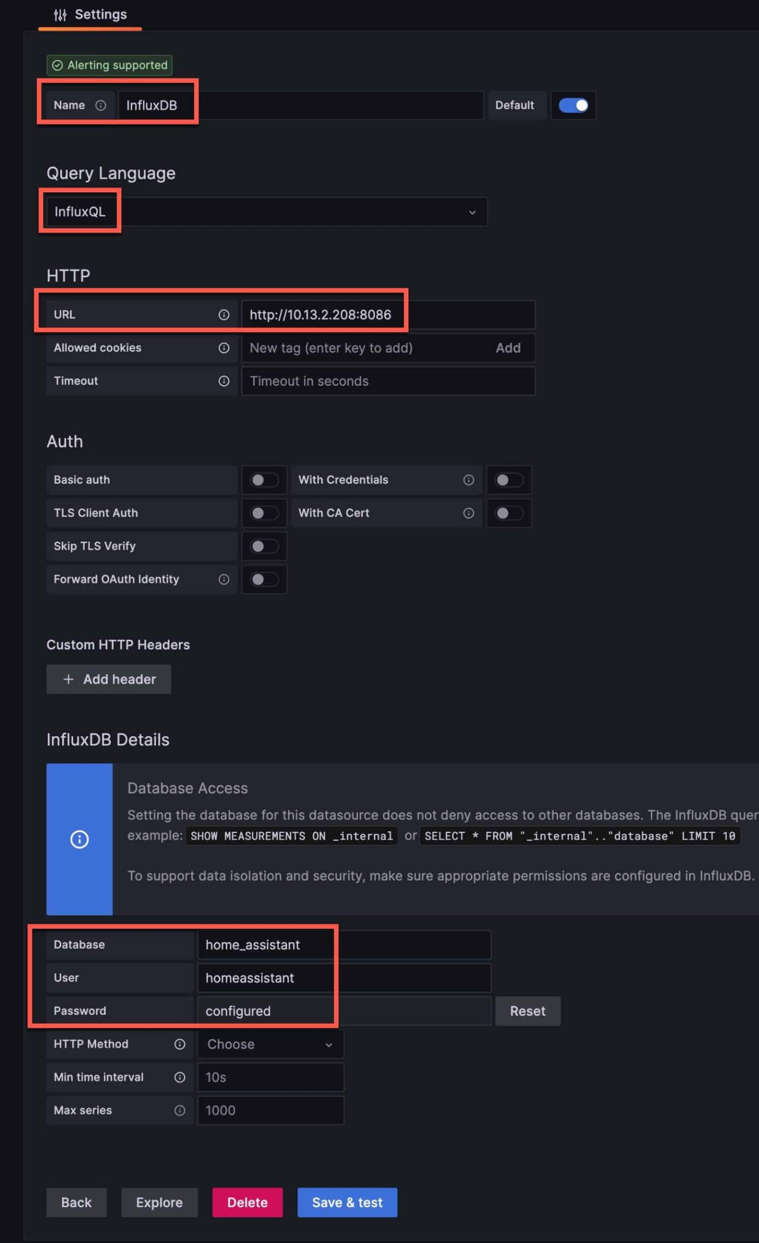 Home Assistant: Installing Grafana (LXC)
