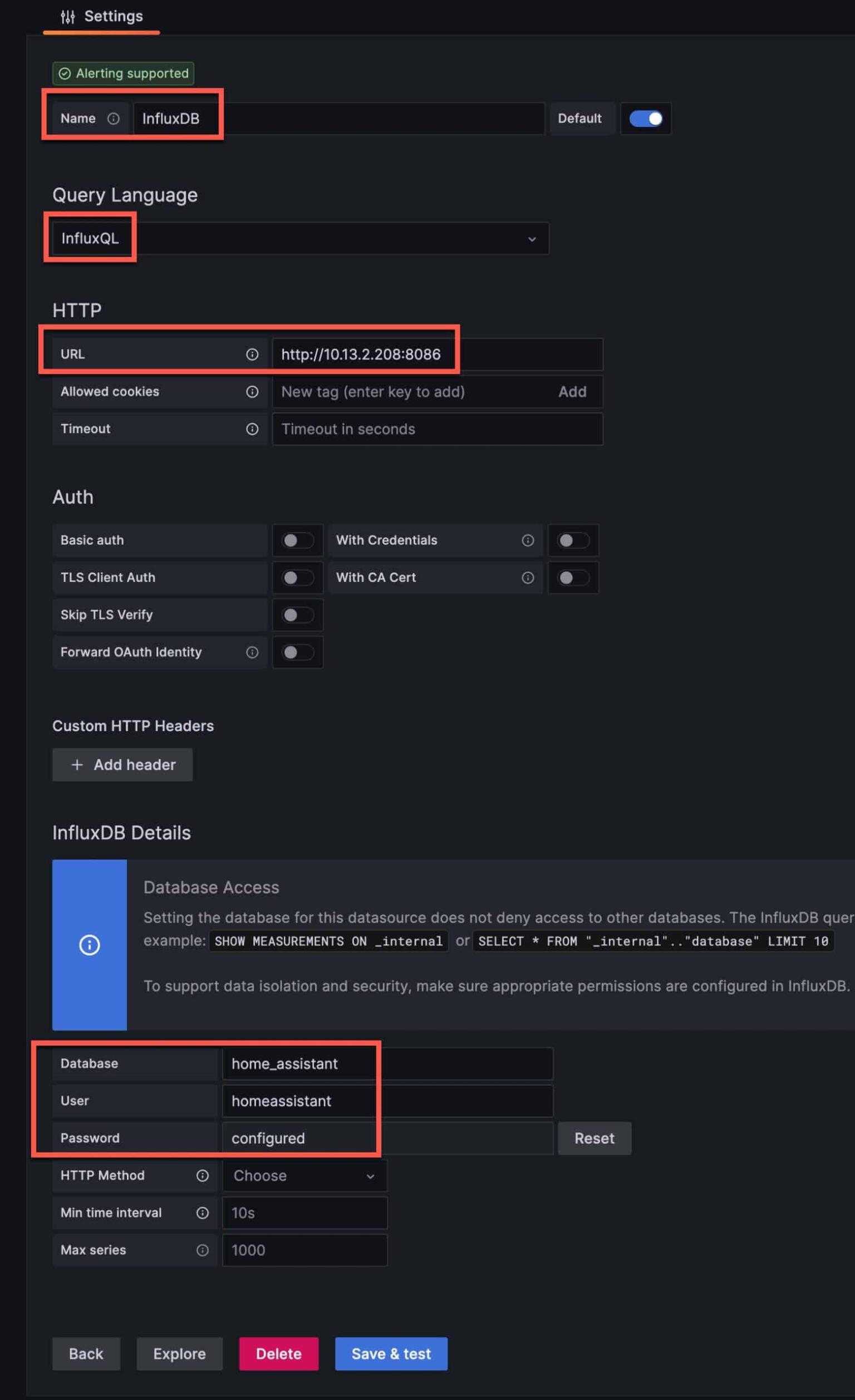 Home Assistant: Installing Grafana (LXC)