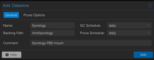 How To Setup Synology Nfs For Proxmox Backup Server Datastore