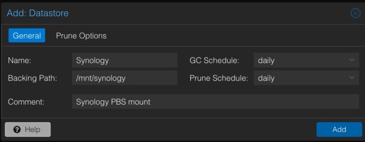 How To Setup Synology Nfs For Proxmox Backup Server Datastore