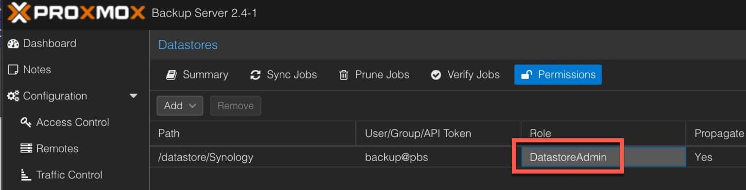 How To Setup Synology Nfs For Proxmox Backup Server Datastore