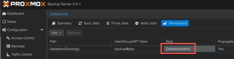 How To Setup Synology Nfs For Proxmox Backup Server Datastore