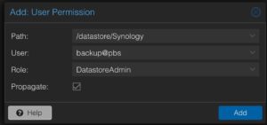 How To: Setup Synology NFS for Proxmox Backup Server Datastore