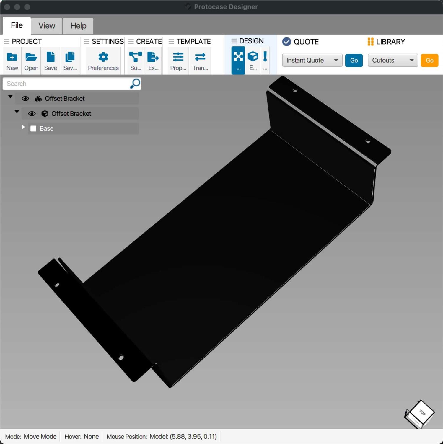 Designing your own Custom Under Desk Mounting Bracket