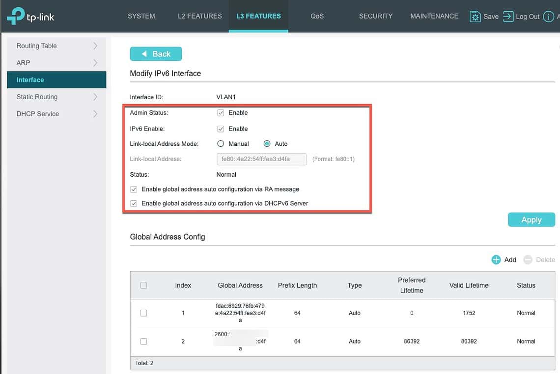 Configuring TP-Link IGMP & MLD Multicast Snooping