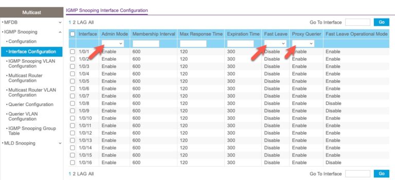 Configuring Netgear M4300 IGMP & MLD Multicast Snooping
