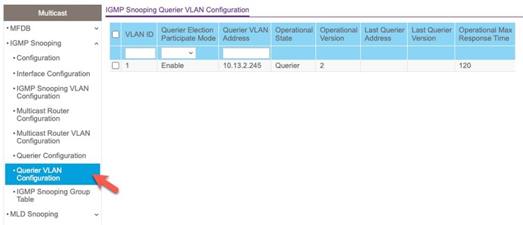 Configuring Netgear M4300 IGMP & MLD Multicast Snooping