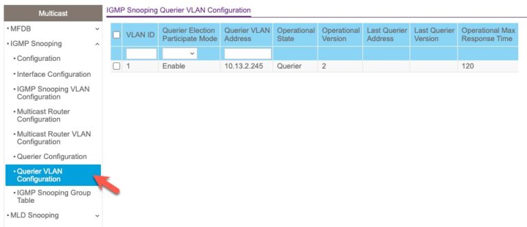 Configuring Netgear M4300 IGMP & MLD Multicast Snooping