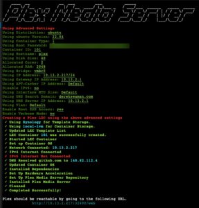 proxmox: Install Plex LXC with HW Transcoding/HDR Tone Mapping