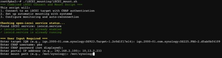 How to: Synology iSCSI LUN for Proxmox Backup Server Datastore