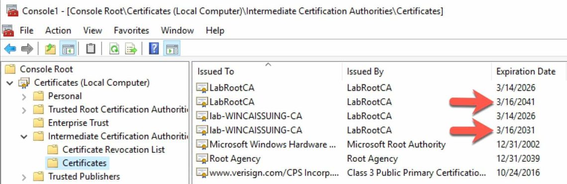 Convert your Microsoft CA from RSASSA-PSS to sha256RSA - Derek Seaman's Tech Blog