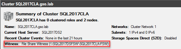 SQL 2017 Always-on AG Pt. 7: File Share Witness - Derek Seaman's Tech Blog