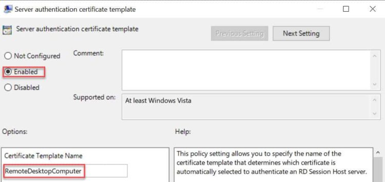 Trusted Remote Desktop Services SSL Certs for Win10/2019 - Derek Seaman's IT Blog