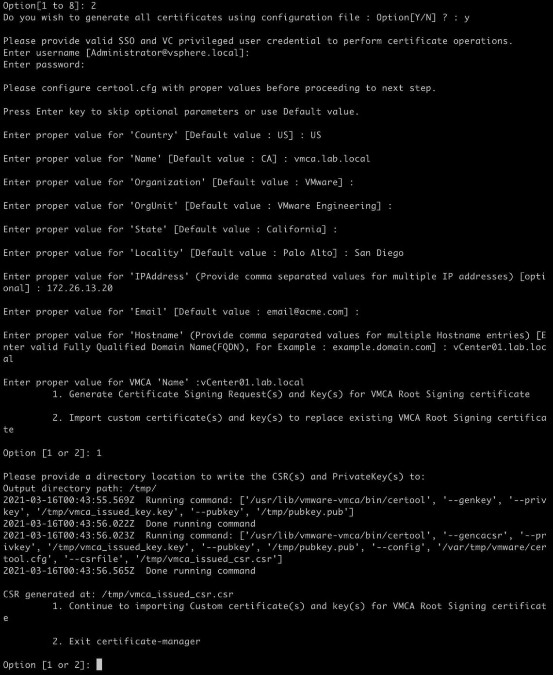 vSphere 7 - Certificates with VMCA as Subordinate - Derek Seaman's Tech ...